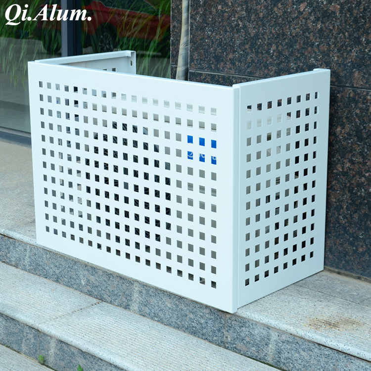 Aluminum Cover AC Air Conditioner Metal Garden Decorative Panel