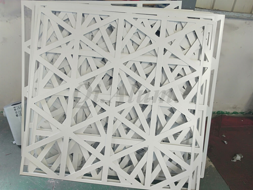 Triangle Perforated Aluminum Cladding Wall Panel - Aluminum Building ...