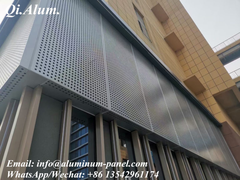 Modern cladding aluminum panel perforated for decoration