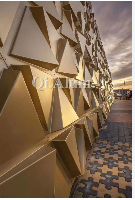 Customized Perforated Curved Aluminum Circle Column Cladding Panels