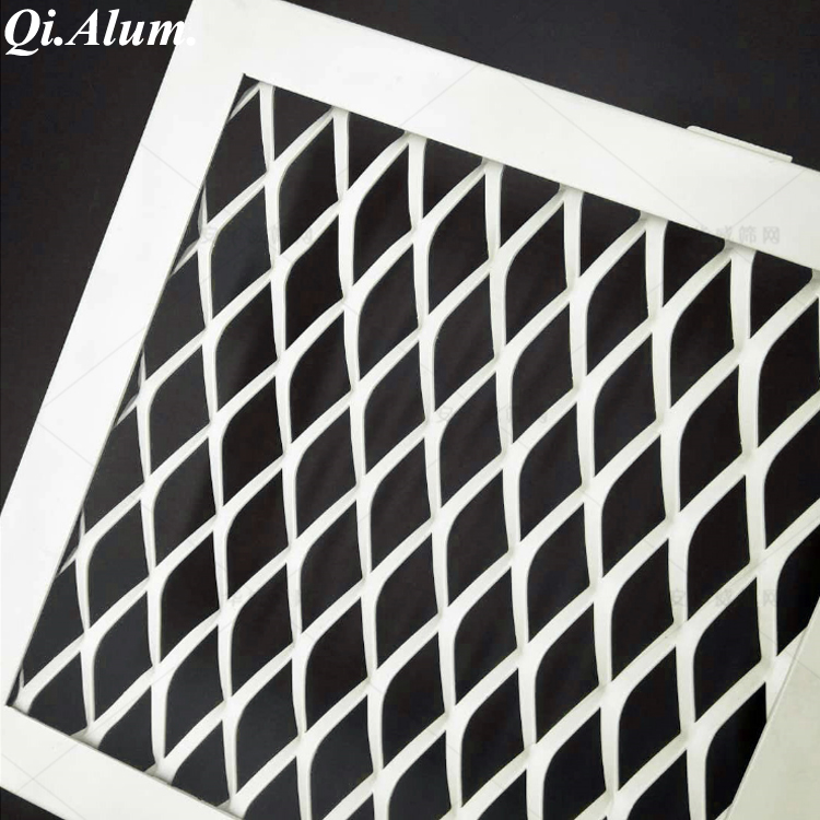 Powder coated aluminum expanded metal mesh for building decoration