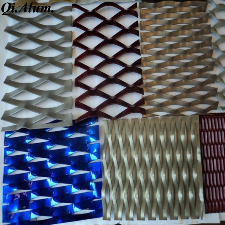 Aluminum Polyester Powder Coating Mesh Panel AA6063 Decorative Mesh Screen