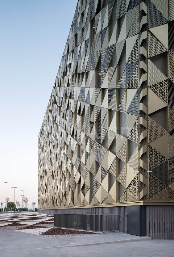 Custom perforated Design aluminum Panel wall facade Cladding