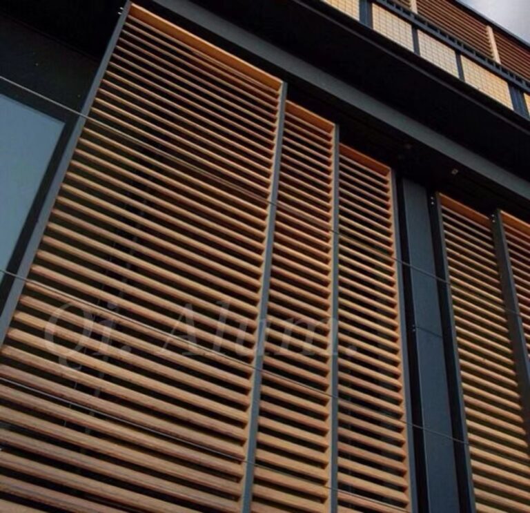 fixed aluminium sun louver metal wall louvers for external decoration