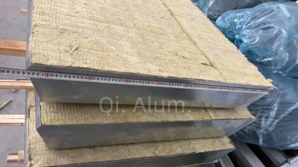 Aluminum curtain facade wall of GI backpan with a lightweigh