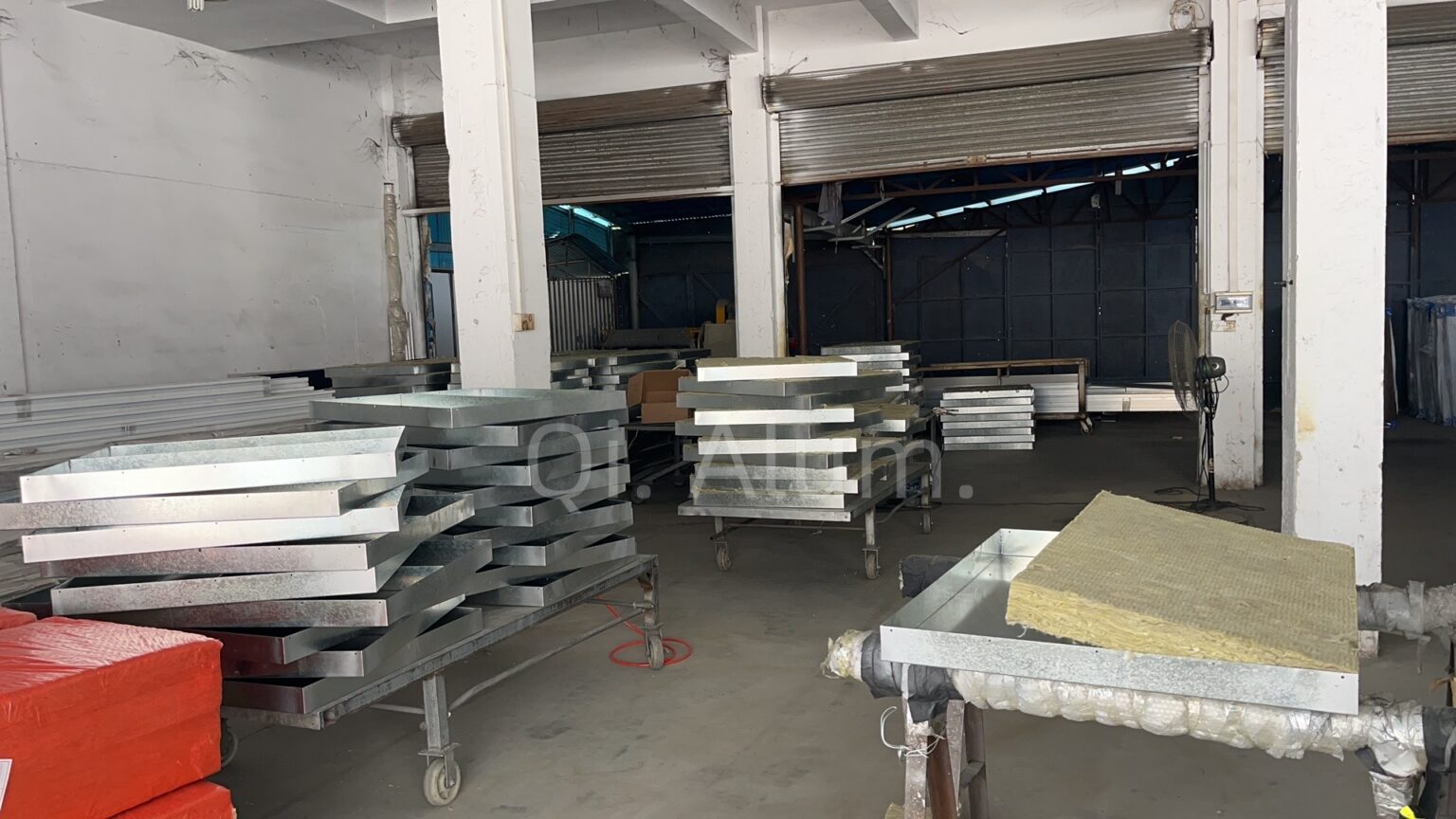 GI backpan 1mm galvanized steel sheet , rockwool
