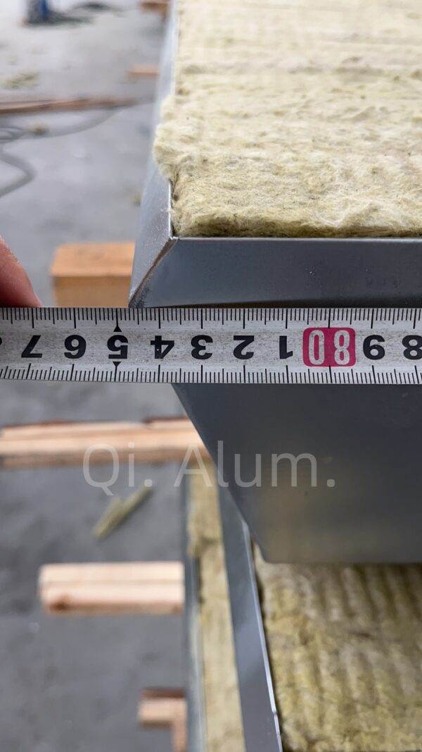 GI backpan 1mm galvanized steel sheet , rockwool