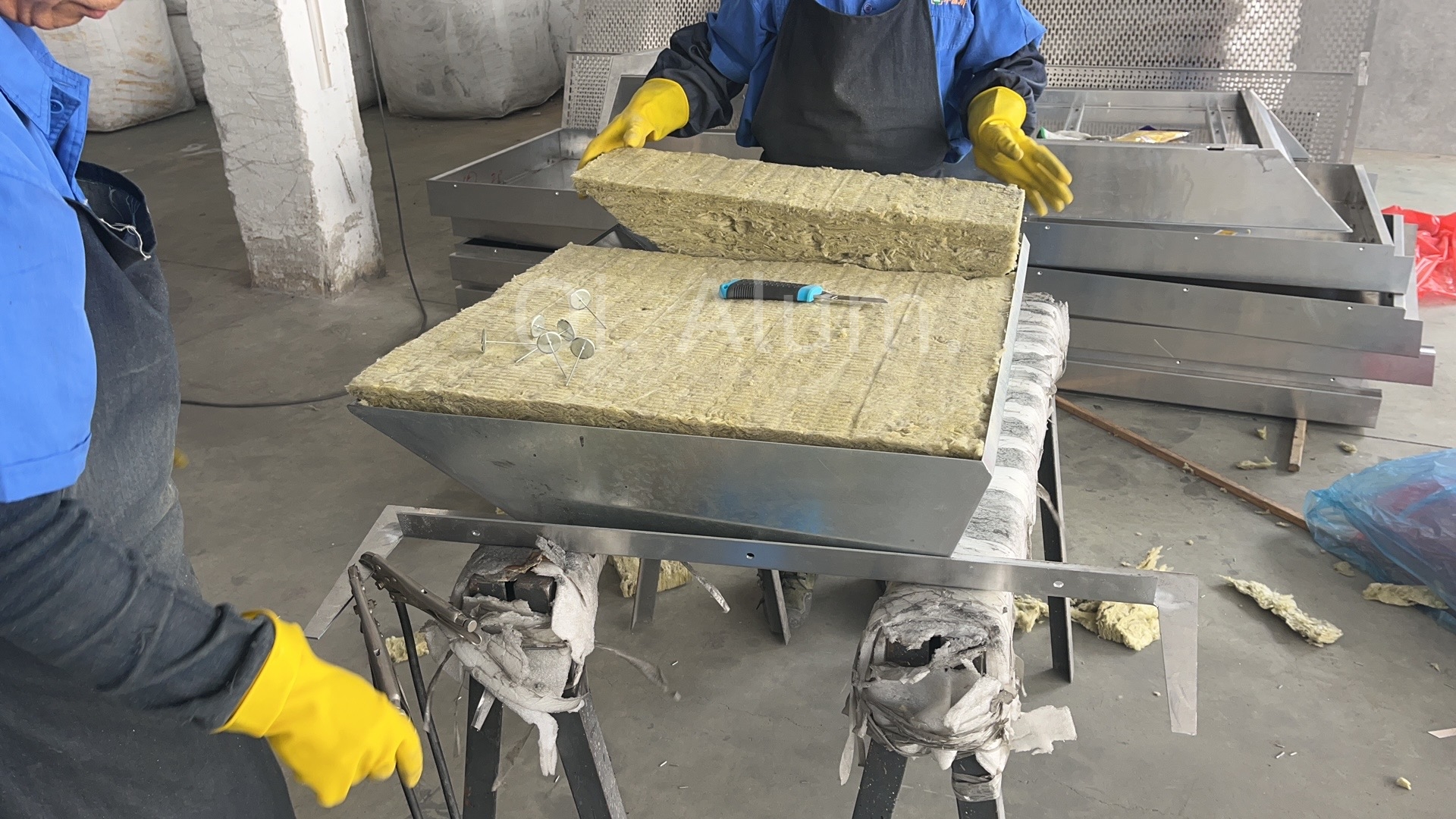 fire rated building material products of GI Backpan ,curtain wall backpans