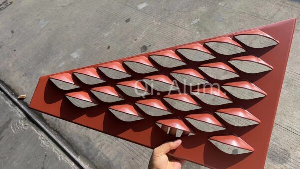 3MM aluminum fish scale panel, Aluminum hole Punching panel