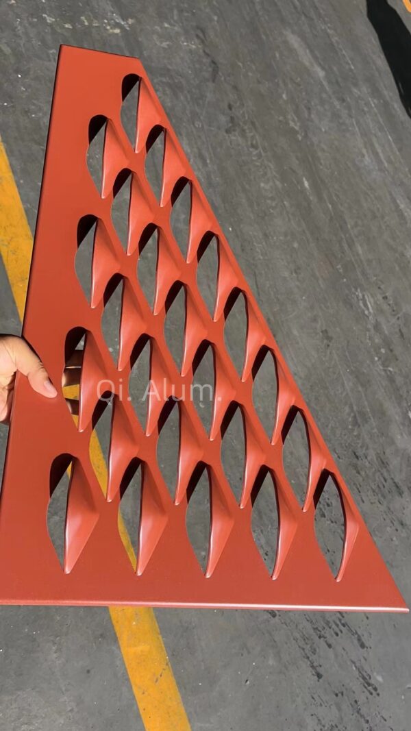 3MM aluminum fish scale panel, Aluminum hole Punching panel