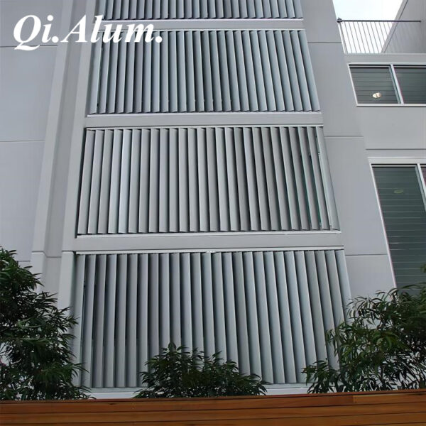 Sunscreen Aluminium Louver Facade for Building Facades