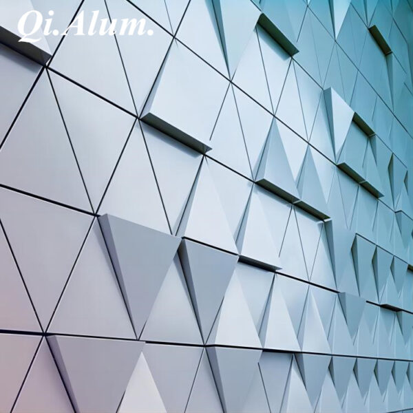 Building Curtain Wall Aluminum Systems 3D Exterior Aluminium Cladding