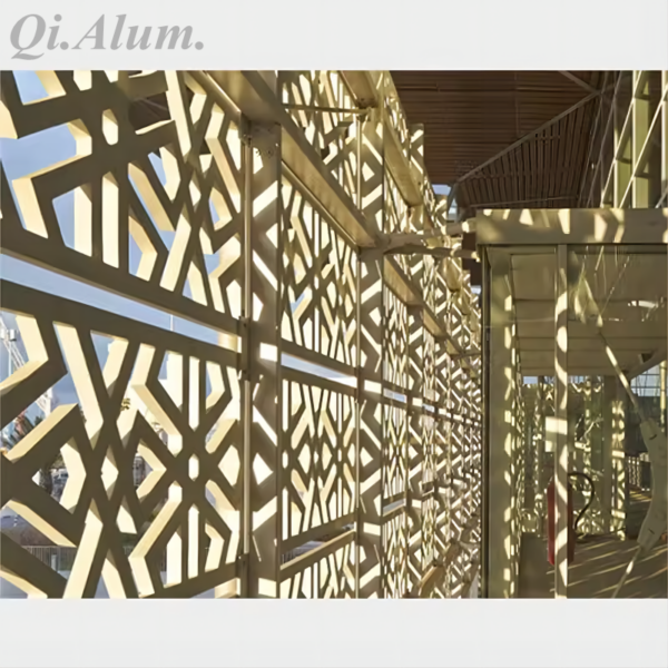 Exterior Curtain Wall for Building Aluminum Laser Cutting Facade panel