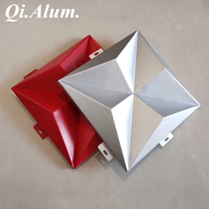 Custom 3D Wall Panel Decorate Aluminum Wall Cladding Panels