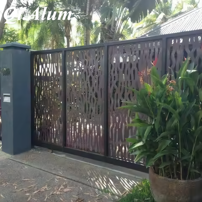Powder Coated Decorative Aluminum Metal Screens for Garden Fence