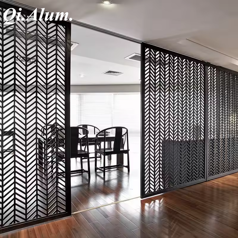 Classical Interior Decorative Room Divider Laser Cut Metal Screen