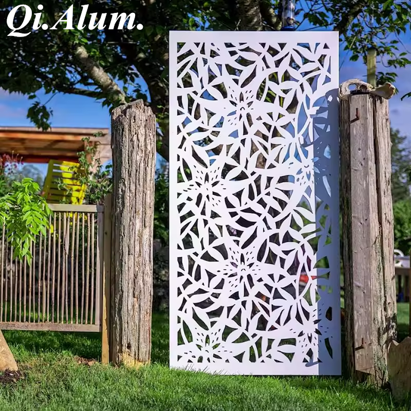 Laser cut decorative panels wall partition garden metal privacy screens