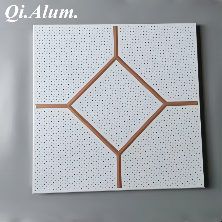 Modern False Suspended Aluminum Perforated Metal Ceiling Tiles