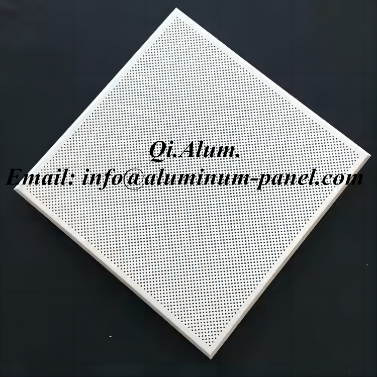 Square Perforated Metal Lay-In Aluminum Ceiling Tiles 600x600