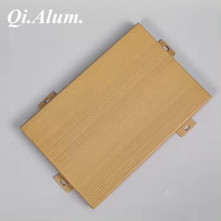 PDVF coated metal flat wall cladding aluminum solid panel