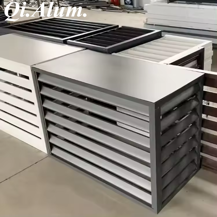 Customized ac covers outdoor aluminum air conditioner ac louver cover